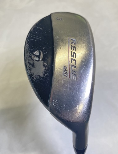 TaylorMade Rescue Mid 3 19 Degree Hybrid -Light Steel -Stiff Flex -RH ...
