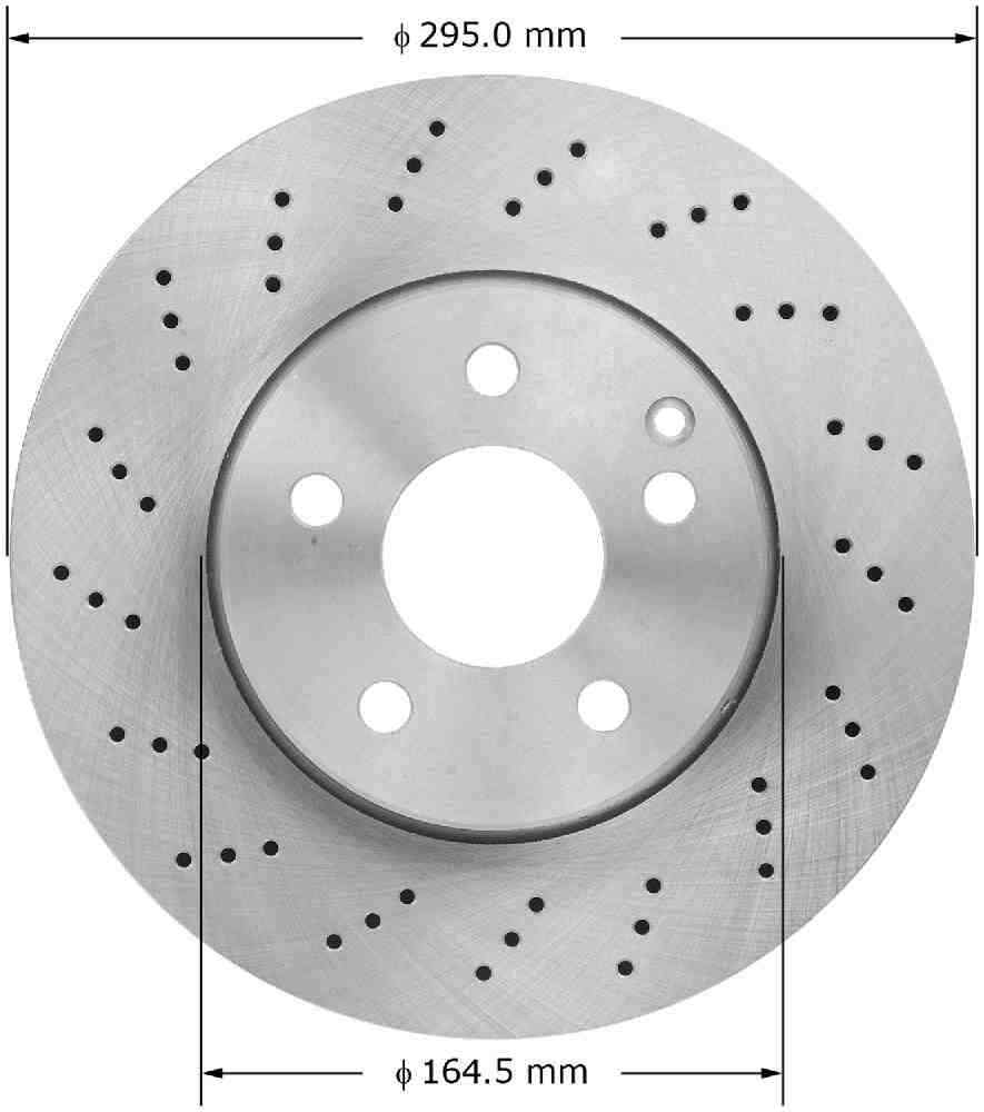 Disc Brake Rotor-4Matic Bendix PRT6071 fits 11-12 Mercedes C300 for ...