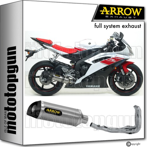 ARROW FULL SYSTEM EXHAUST OPEN RC THUNDER ALUMINIUM C YAMAHA YZF 600 R6 ...
