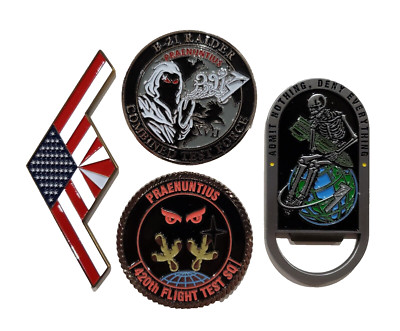*New* B-21 Raider Stealth Bomber 4 Military Challenge Coins Northrop ...