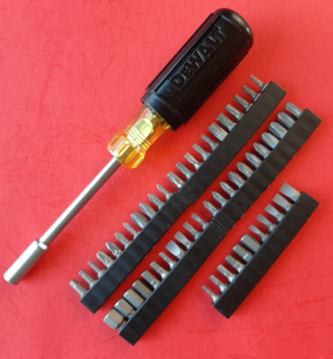 NEW DEWALT 1/4" Hex Driver Screwdriver Bit Set Allen Phillips Flat Torx ...