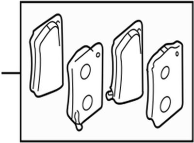 MZ690027 Mitsubishi Pad set, rr brake MZ690027, New Genuine OEM Part | eBay