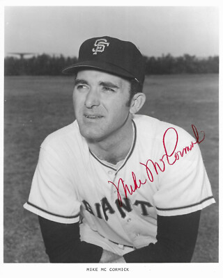 MIKE McCORMICK Autographed Signed VINTAGE Baseball Photo San Francisco ...