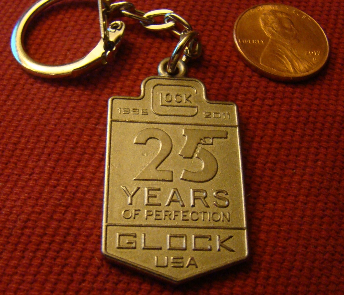 Glock Perfection 25th Anniversary Key Ring Chain 1985-2011 | eBay
