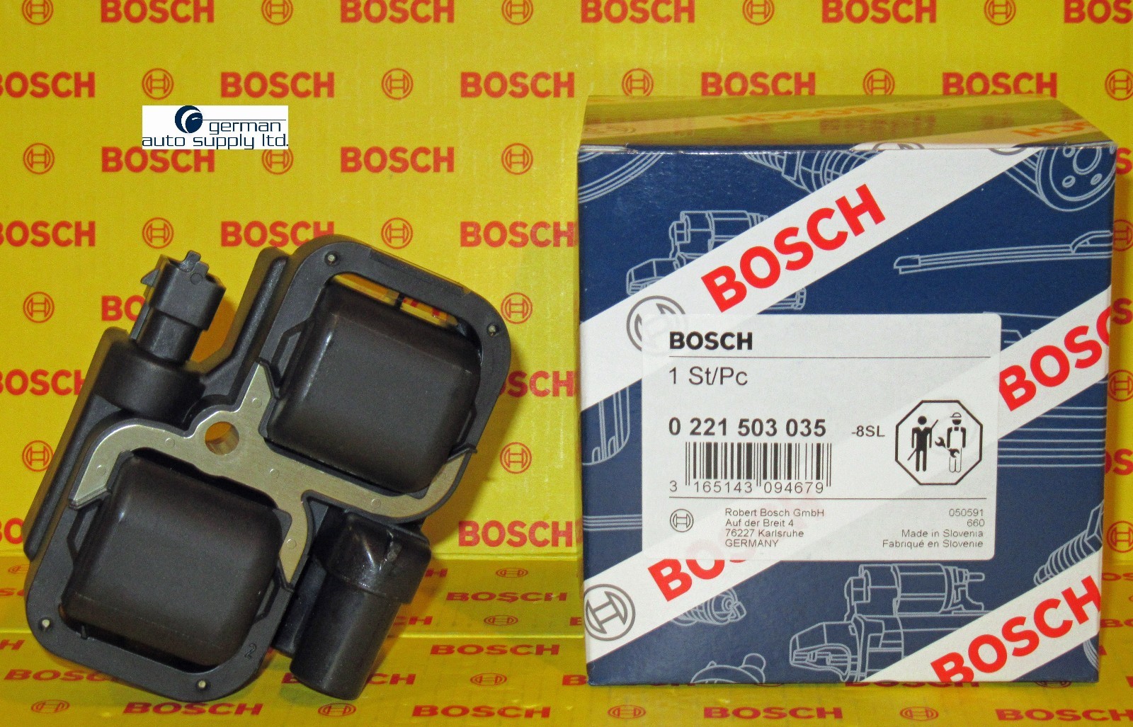 Mercedes-Benz Ignition Coil - BOSCH - 0221503035, 00107 - NEW OEM MB | eBay