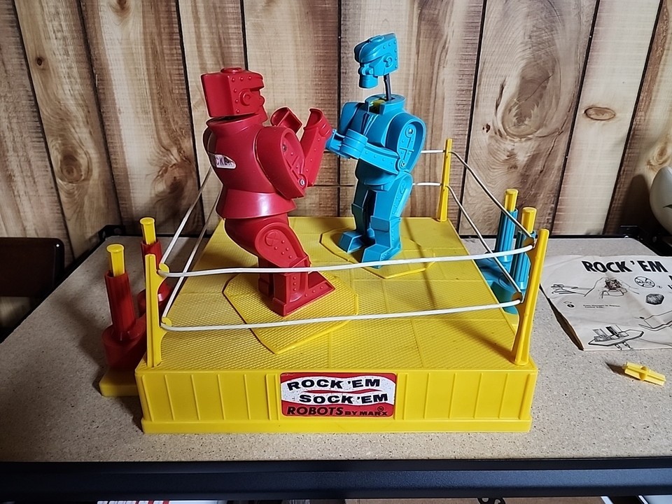 Vintage Original 1966 Marx Rock'em Sock'em Boxing Robots Toy In ...