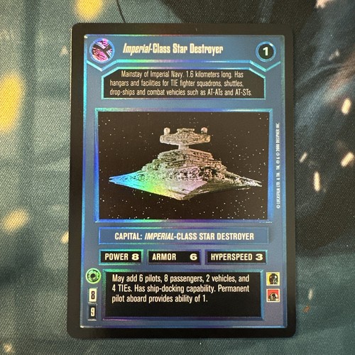 Star Wars CCG Tournament Foil Imperial Class Star Destroyer EXTREMELY ...