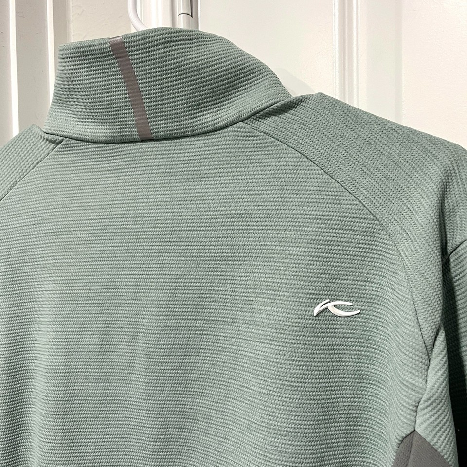 KJUS Jacket Mens 52 (Large) Roman Mid Layer Half Zip Green Pullover ...