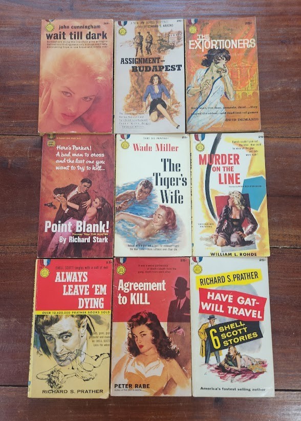 Lot of 9 Vintage Gold Medal Paperbacks - 1950s–60s Pulp Crime/Spy ...