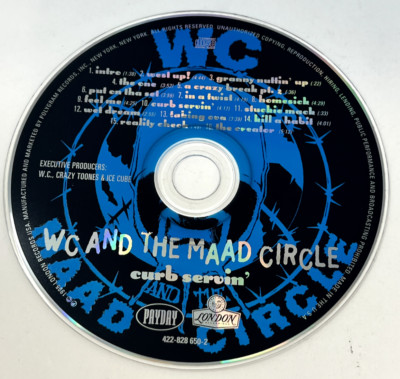 1995 CD Curb Servin' WC AND THE MAAD CIRCLE Rap Ice Cube Coolio DISC ...