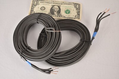 Pair 9ft Length AudioQuest Type 1 Speaker Cable (16 AWG), Gray | eBay