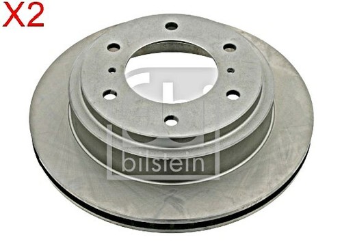 FEBI x2 Stk Bremsscheibe Hinterachse Für MITSUBISHI Pajero III IV ...