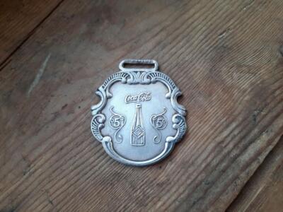 COCA COLA 5 CENTS WATCH FOB COKE BOTTLE SILVER ANTIQUE FINISH | eBay