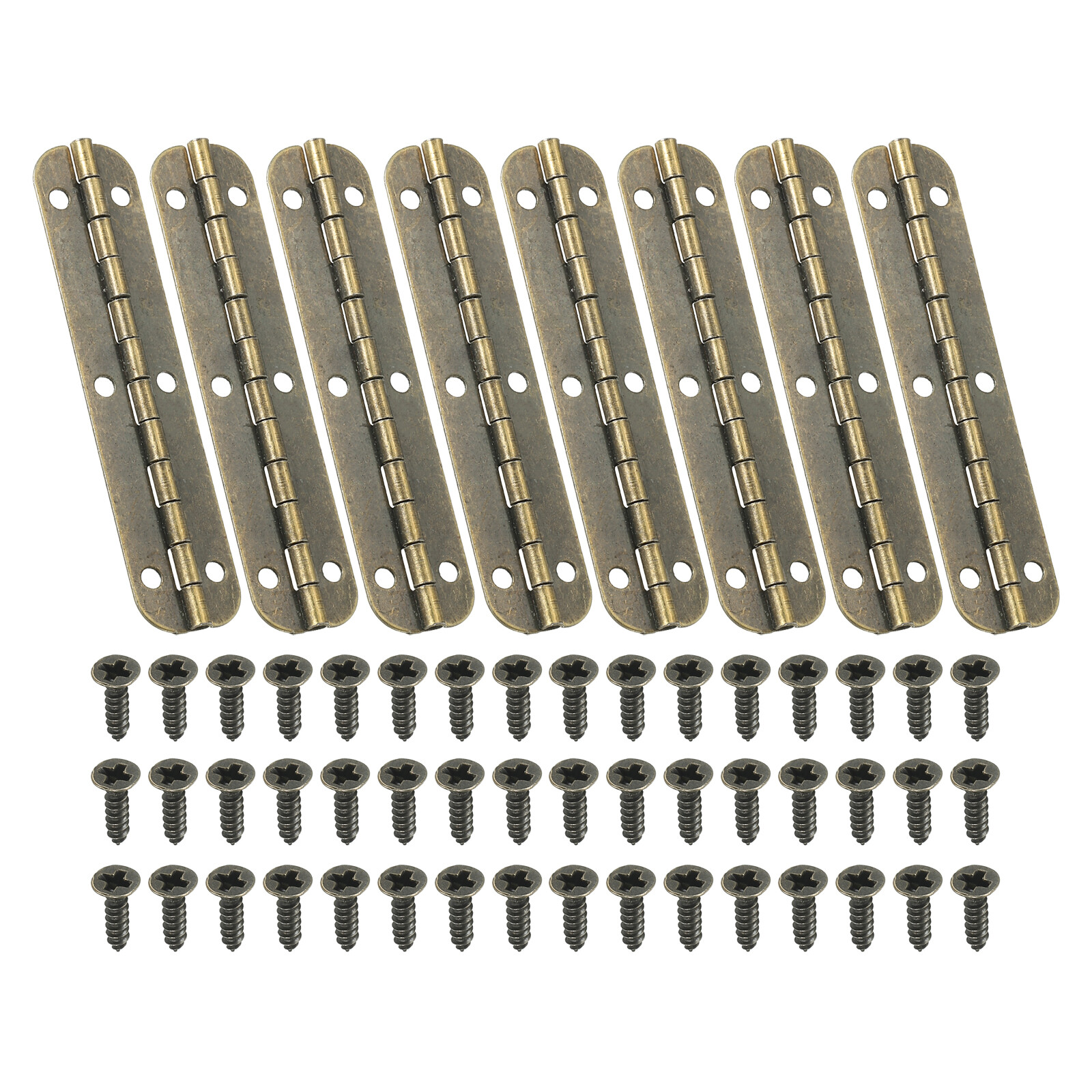 Small Piano Hinge 2.6" x 0.6", 8 Pack Mini 180-Degree Jewelry Box ...