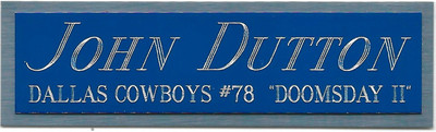 JOHN DUTTON COWBOYS NAMEPLATE FO AUTOGRAPHED Signed Helmet JERSEY ...
