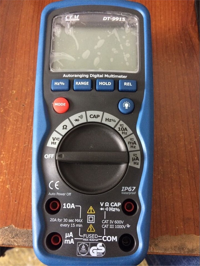 Professional Waterproof Digital Multimeter CEM DT-9915 200ΜF/760℃ by ...