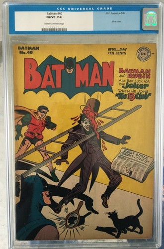 Batman #40 (1947) CGC 7.0 -- Joker cover by Jack Burnley; Bill Finger ...
