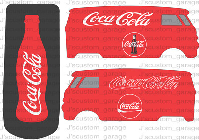 Coca Cola Volkswagen bus 1/64 custom water slide decal Compatible For ...