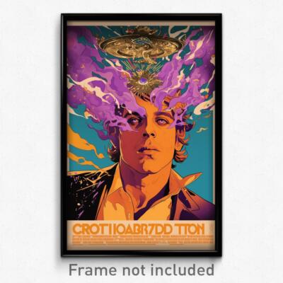 Greek Movie Poster - Man Feeling Greed, Crazy Purple Headwear (Greece Art Print) | eBay