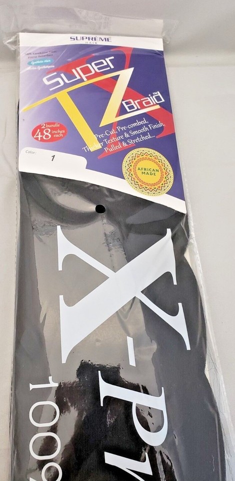 SUPER X TZ BRAID (2 BUNDLES/48 INCH EACH) - PRE-STRETCHED - SUPREME ...