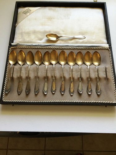 Arthur Fuss Berlin C1910 - 12 pc 800 Sterling Silver Demitasse Spoons ...