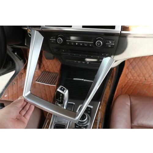 Water Cup Central Console Silver Cover Trim Fits For BMW X5 X6 E70 E71 ...