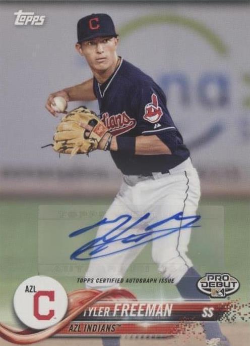 2018 Topps Pro Debut - Tyler Freeman #49 Autographs (AU, RC) for sale ...