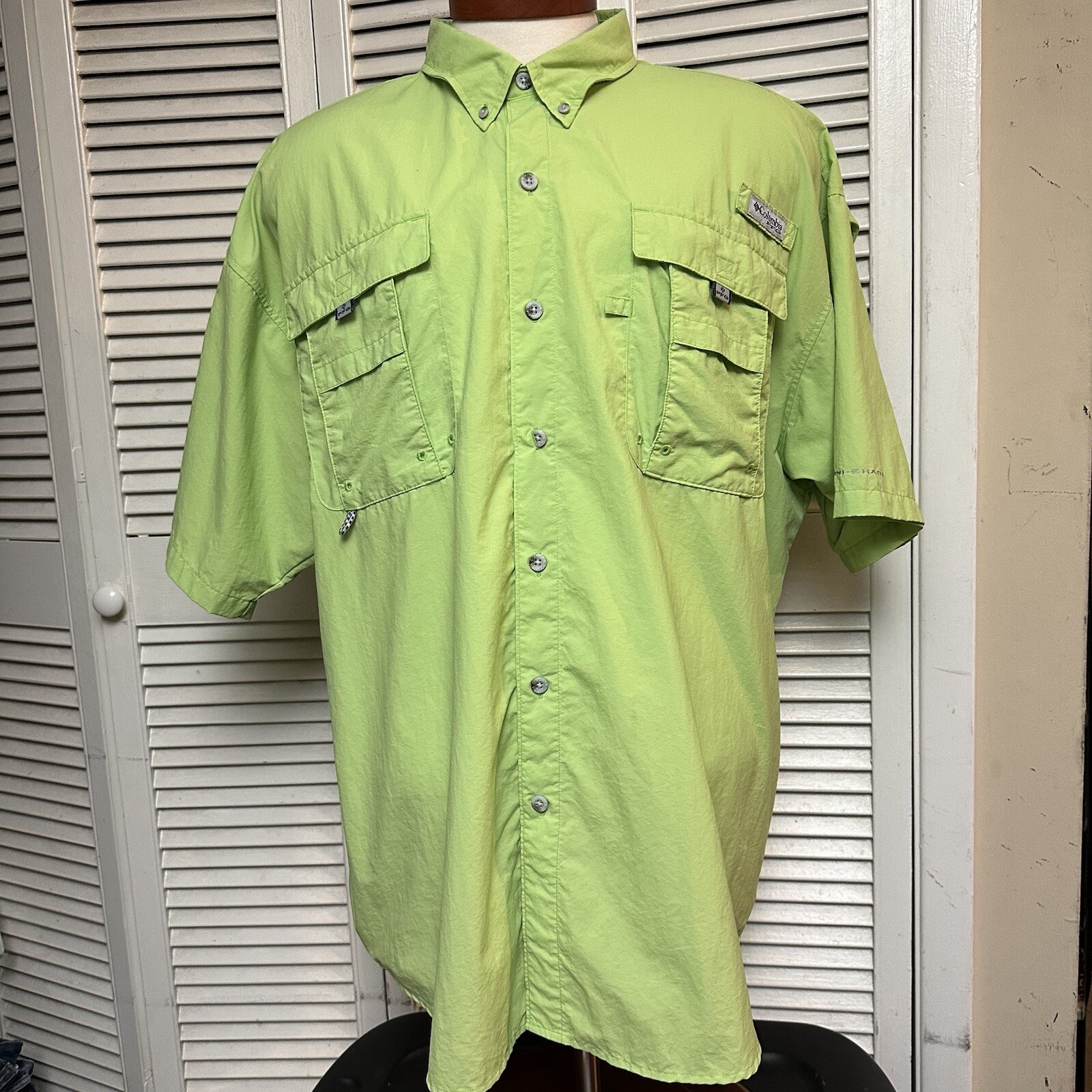Columbia PFG Shirt Mens Size 2X Vented Short Sleeve Button Down Bahama ...