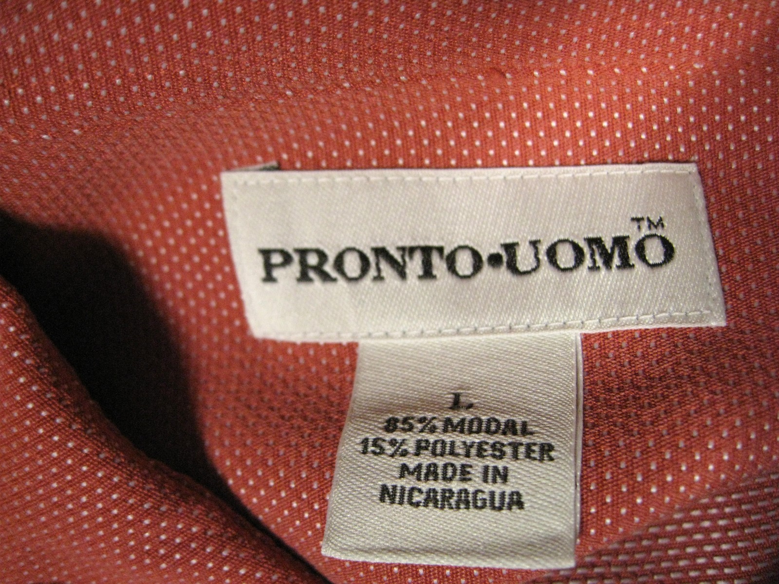 Pronto Uomo Mens Shirt Size L Large Short Sleeve Men Mogul Button Up ...