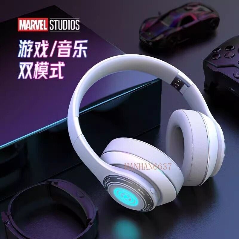 Marvel Captain America Iron Man Bluetooth Foldable Denoise Earphone ...