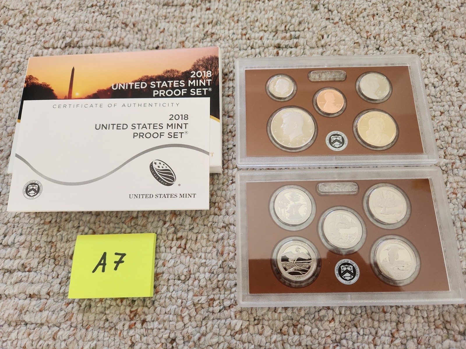 A7 - Lot of 2 US Mint Proof Sets | 2018-2019 | Original Government ...