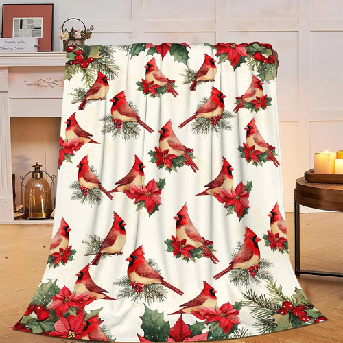 Cardinal Blanket Red Cardinal Gifts Soft Cozy Cardinal Birds Throw ...