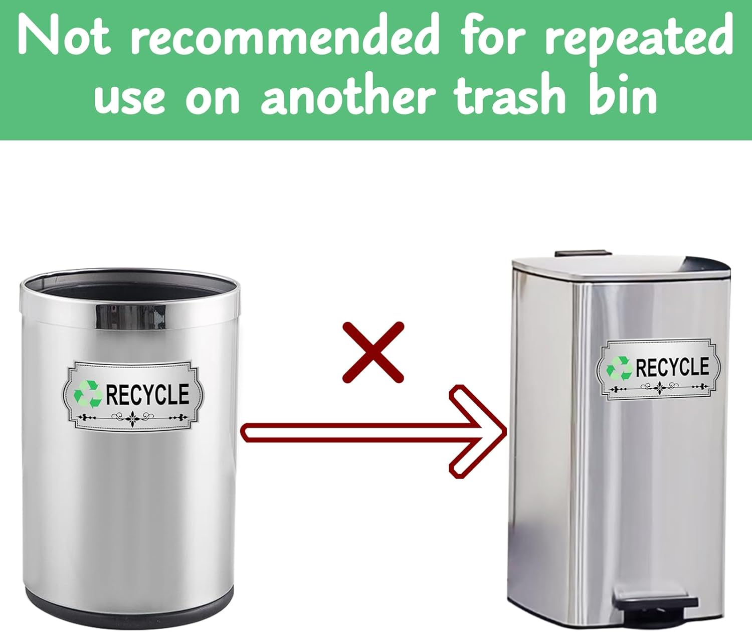 Recycle & Trash Bin Stickers - Enhance Your Recycling Bin with Stickers ...