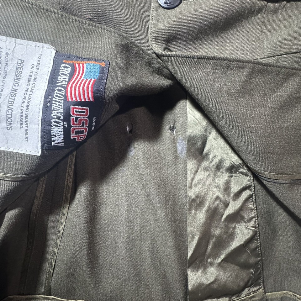 USMC Marine Corps Alpha Green Service Jacket Military Coat 39S 8405-01 ...