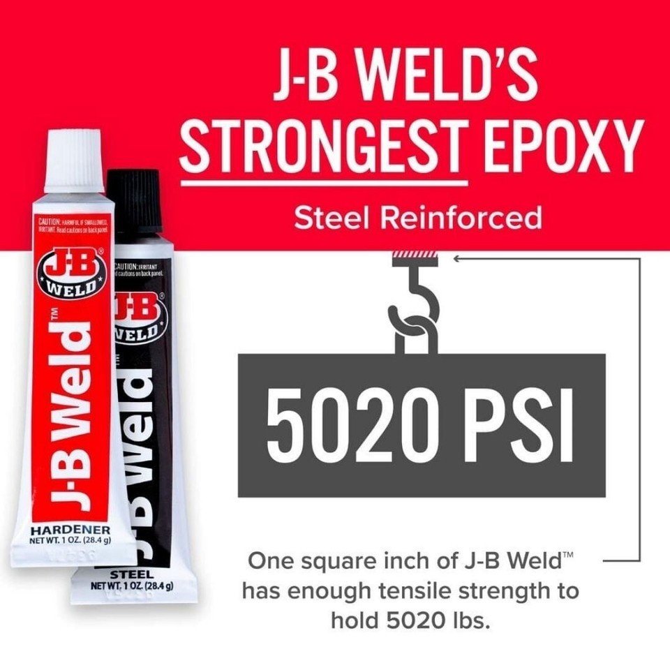 Strongest Metal Steel Aluminum Bond Adhesive Cold Weld Reinforced Epoxy ...