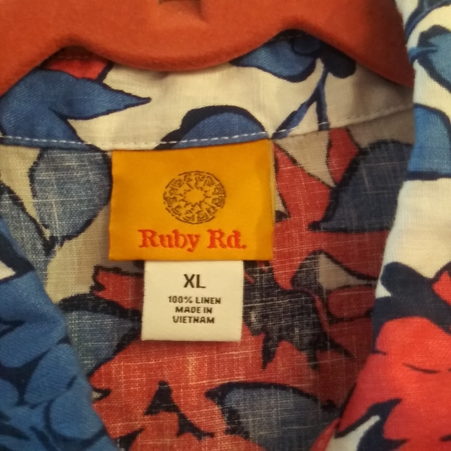 Ruby Rd Shirt Women Extra Large XL Red White Floral Button Up 3/4 ...