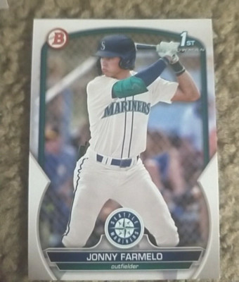 JONNY FARMELO 2023 BOWMAN DRAFT CARD BD-177 MARINERS (FIRST PROSPECT ...