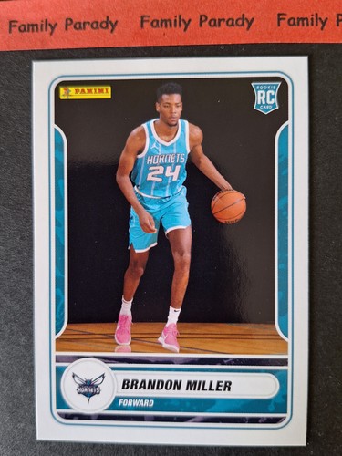 Brandon Miller C72 Rookie Charlotte Hornet Card Panini NBA Basketball ...