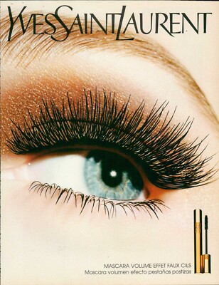 YSL Magazine Print Ad Advert Cosmetics MASCARA VTG 2003 | eBay