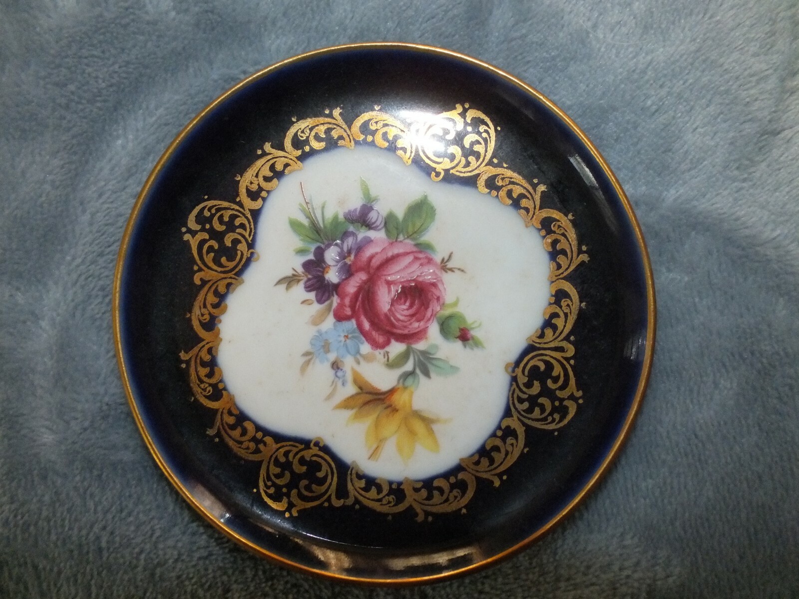 GORGEOUS ECHT COBALT KOBALT GERMAN COASTERS (2) | eBay