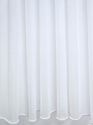 Plain Net Curtains Weighted Base Net Curtain Sold By the Metre Rod Slot ...