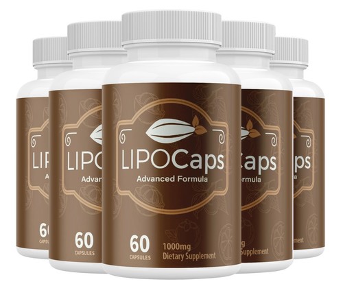 (5 Pack) Lipocaps Advanced Weight Loss Capsules for Burning Excess ...