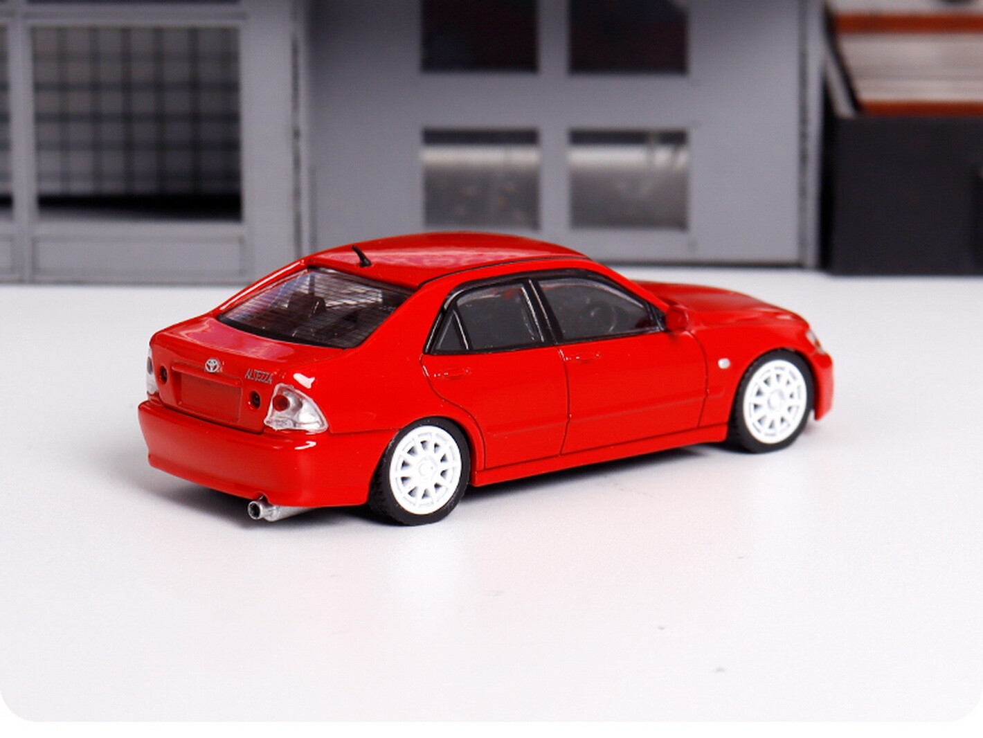 BBS Studio 1/64 Scale Toyota Altezza RS200 Red Diecast Car Model Toy ...