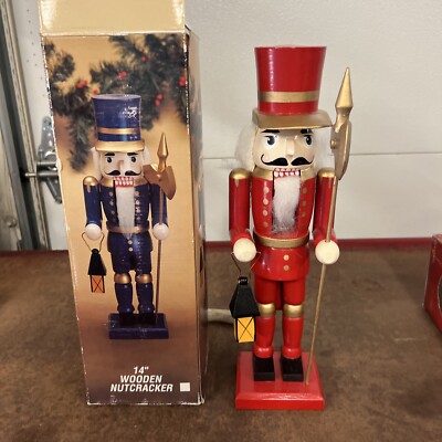Nutcracker 14” Red And White With Original Box | eBay
