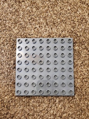 Lego® Duplo Base plate Building plate 8x8 DARK BLUISH GREY (DBG) | eBay