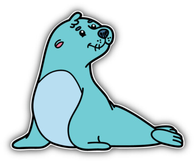 Cute Seal Animal Car Bumper Sticker Decal - ''SIZES'' | eBay
