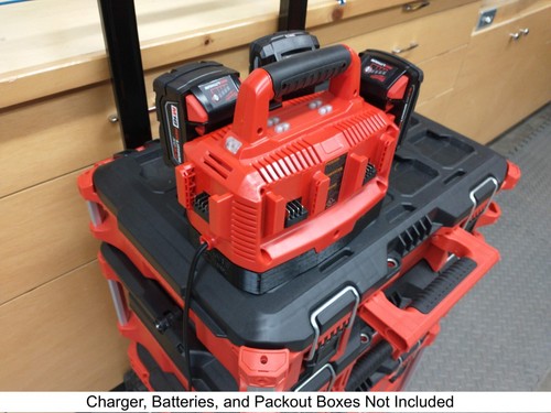 Packout Mount for Milwaukee M18 Six Pack Sequential Charger (Model# 48 ...