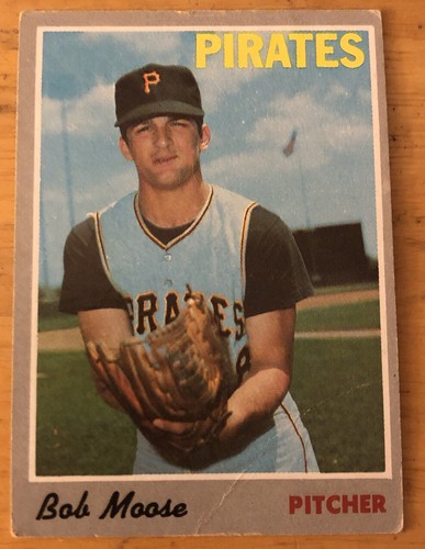1970 Topps Bob Moose Baseball Card #110 Pirates Pitcher Low-Grade | eBay