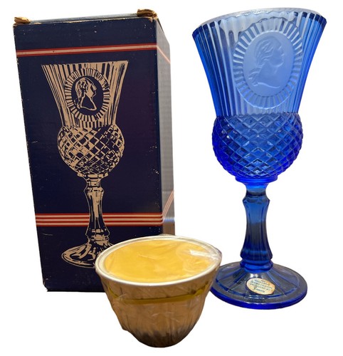 AVON The Washington Goblet Fostoria Candle Holder - George Washington ...