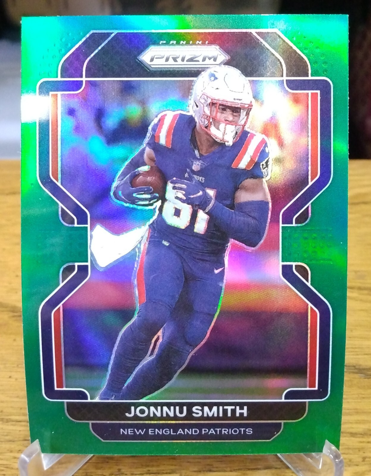 Jonnu Smith New England Patriots 2021 Panini Prizm NFL Card 97 Green ...